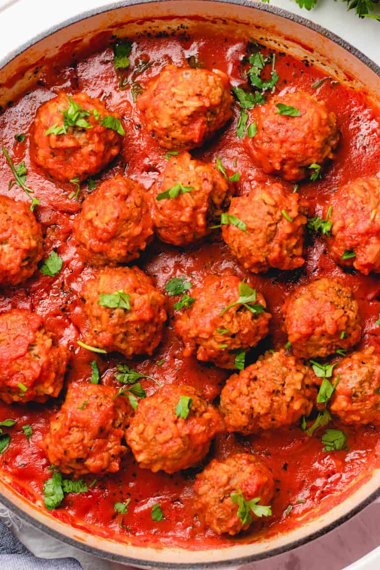 Tefteli (Russian Meatballs with Rice)