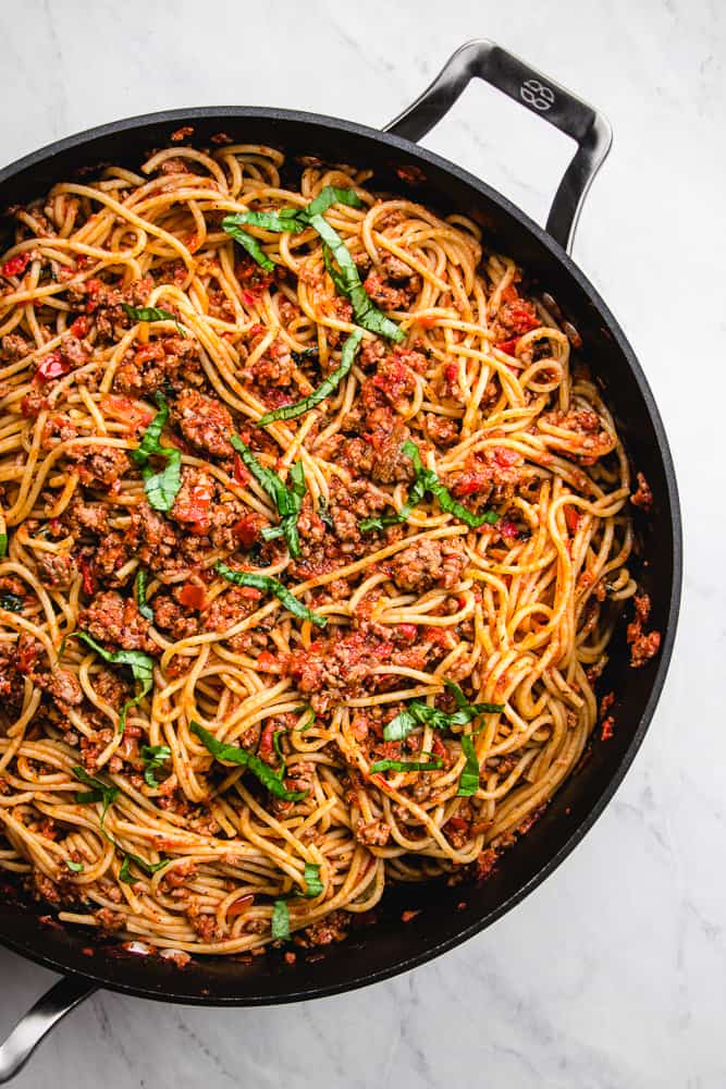 Pasta with Meat Sauce | Veronika's Kitchen