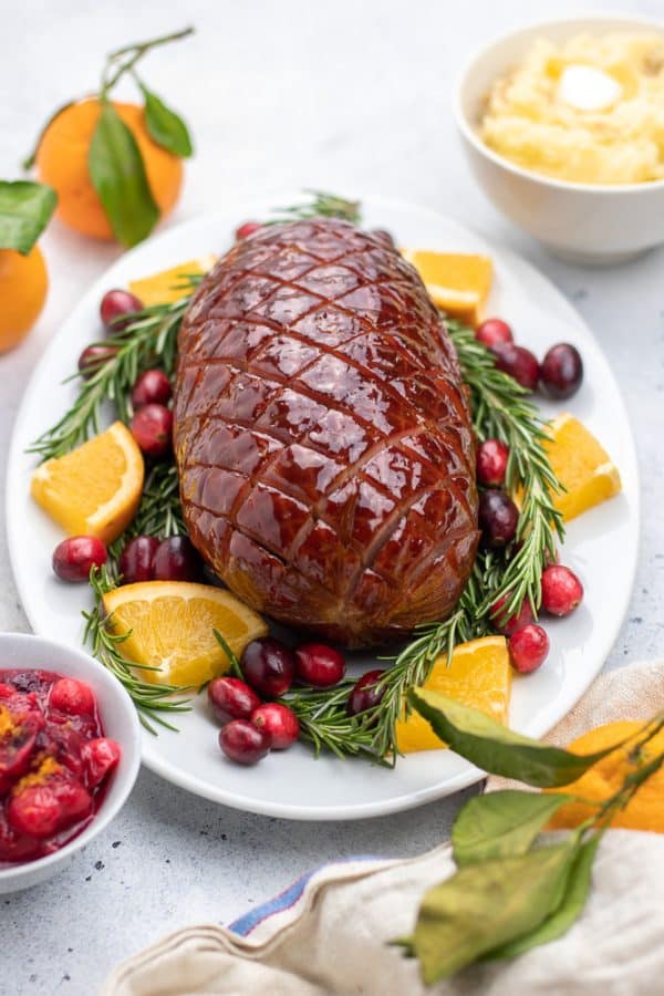 Brown Sugar Maple Glazed Ham - Veronika's Kitchen