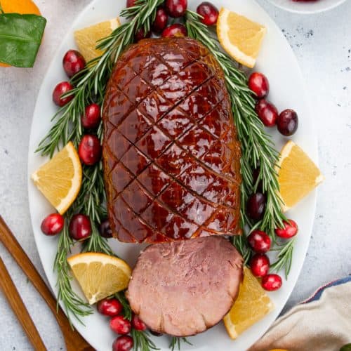 Brown Sugar Maple Glazed Ham - Veronika's Kitchen