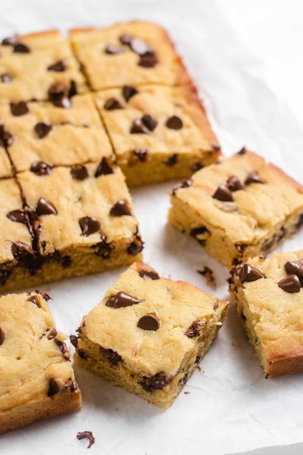 Chocolate Chip Blondies - Veronika's Kitchen