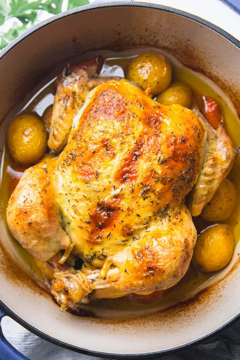 Dutch Oven Whole Chicken Veronikas Kitchen