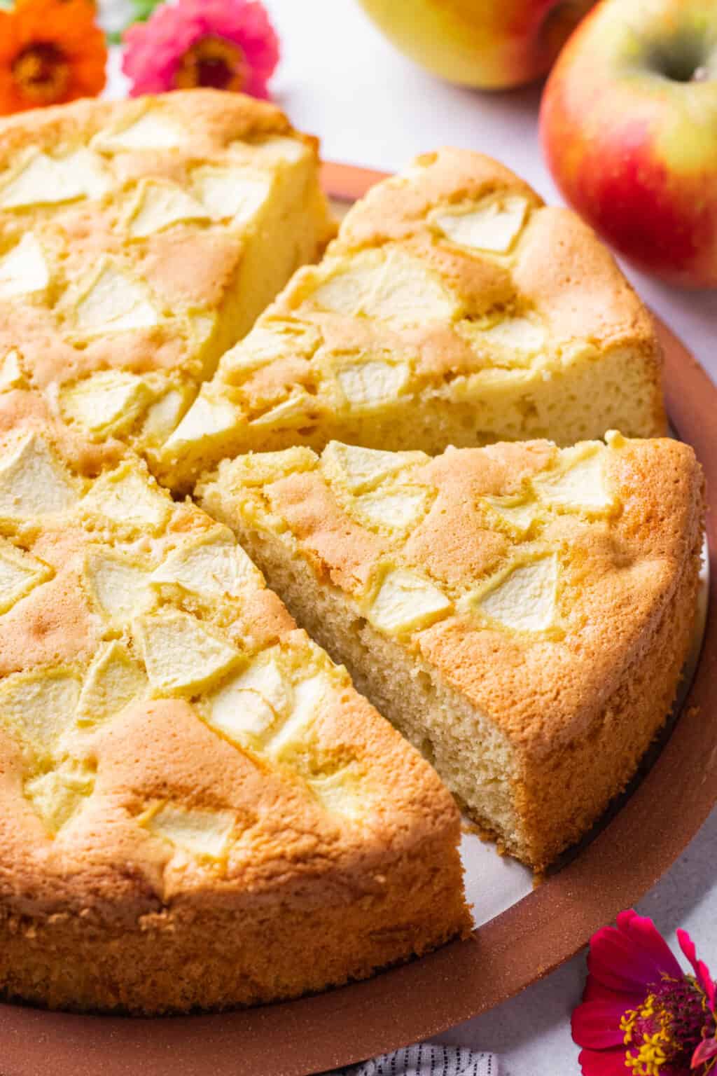Easy Apple Sponge Cake (Sharlotka) - Veronika's Kitchen